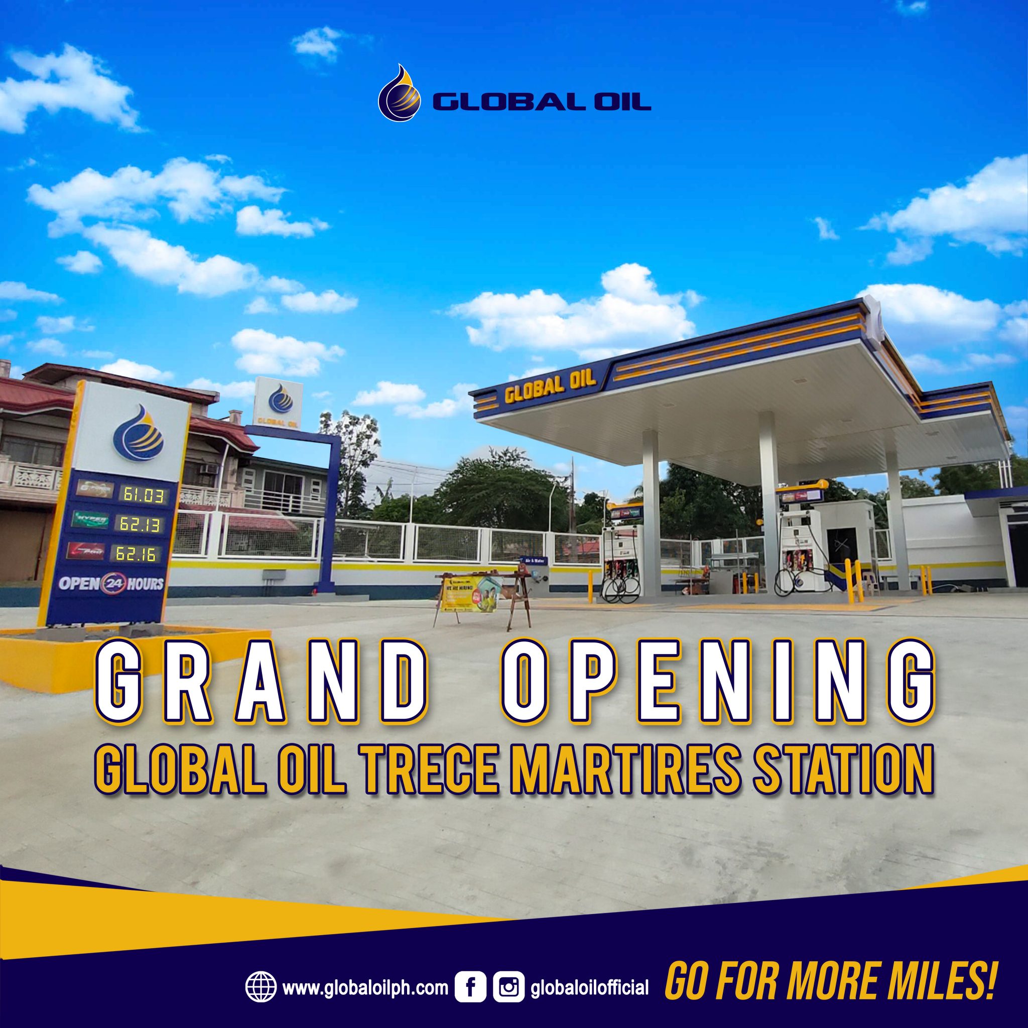 Global Oil Trece Martires Station Grand Opening! | Global Oil