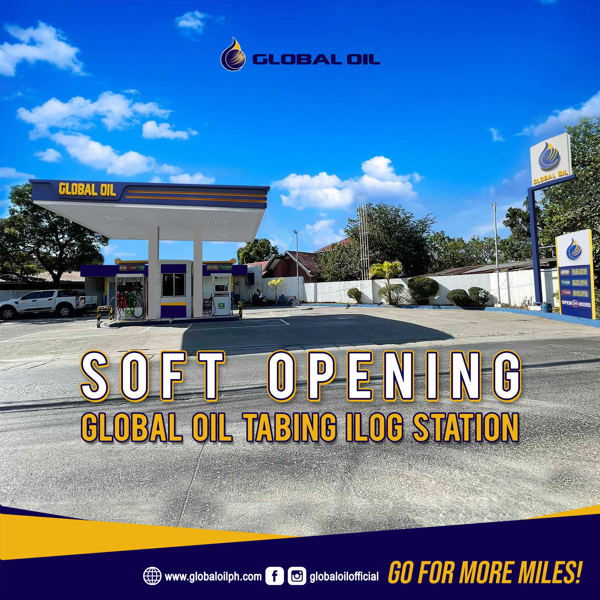 Global Oil Tabing Ilog Soft Opening! | Global Oil
